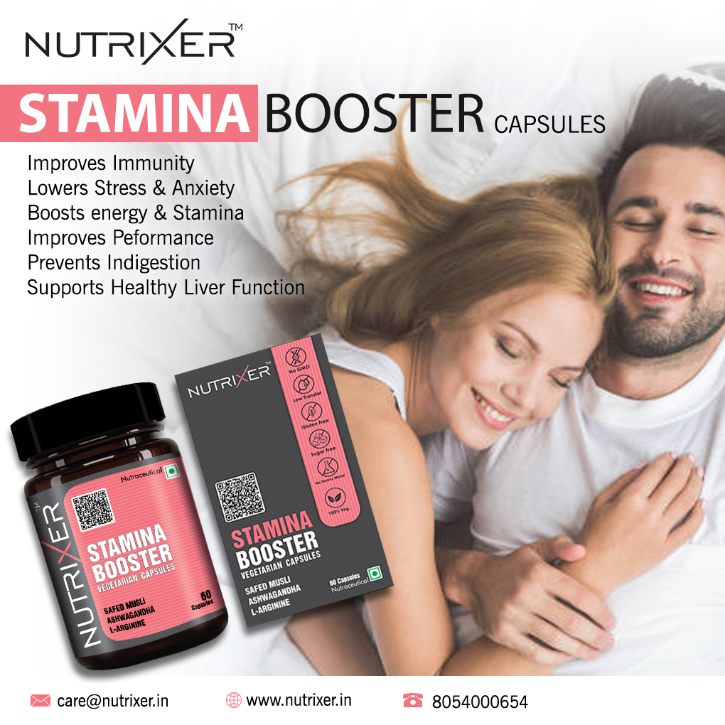 Nutrixer Stamina Booster Capsules | Buy Stamina Booster Online