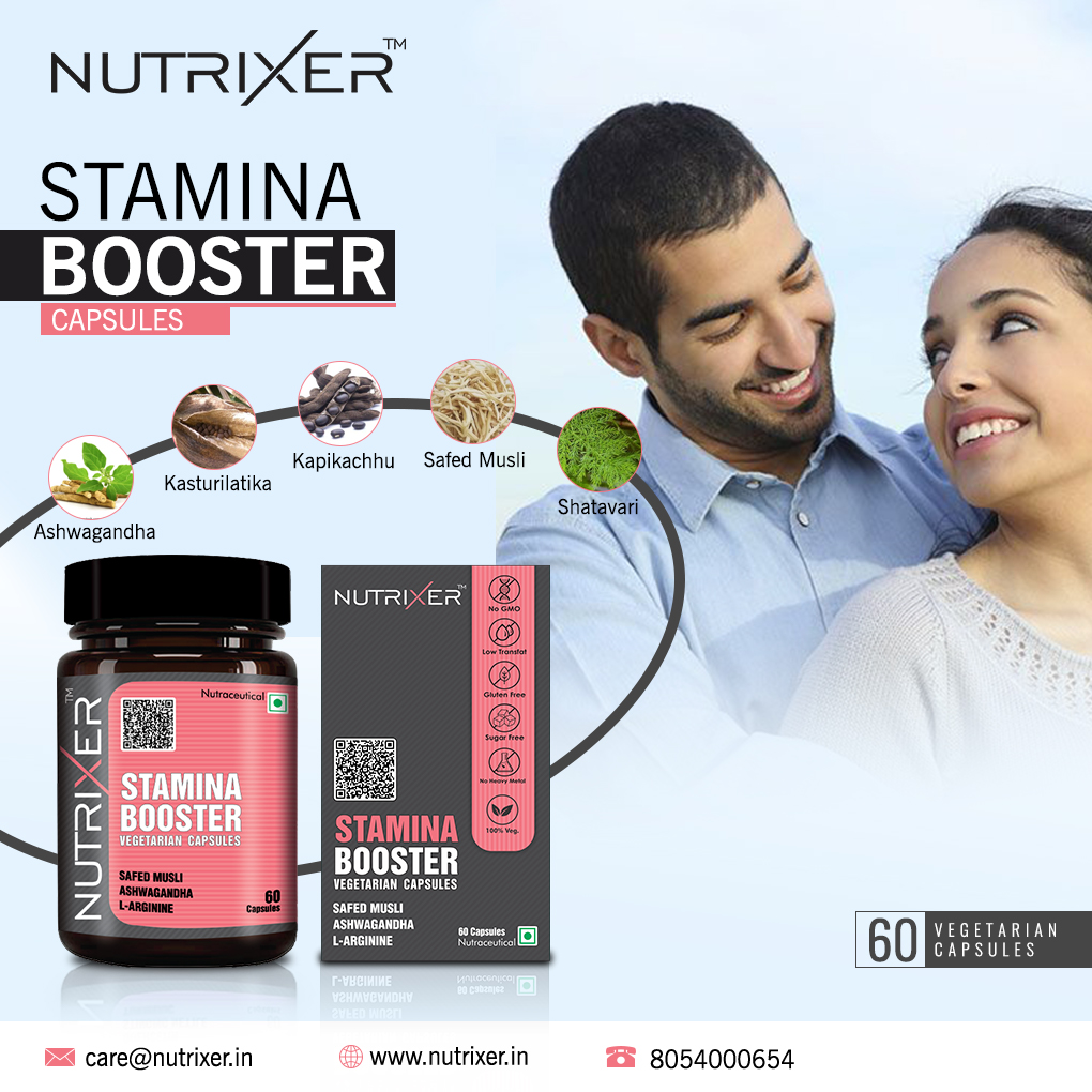 Nutrixer Stamina Booster Capsules | Buy Stamina Booster Online