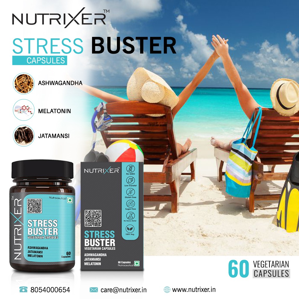 Nutrixer Stress Buster | Stress Relief Capsules Buy Online